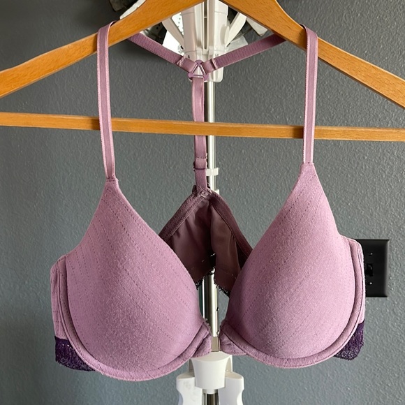 Adore Me | Intimates & Sleepwear | Adoreme Light Purple Front Clasp Bra ...